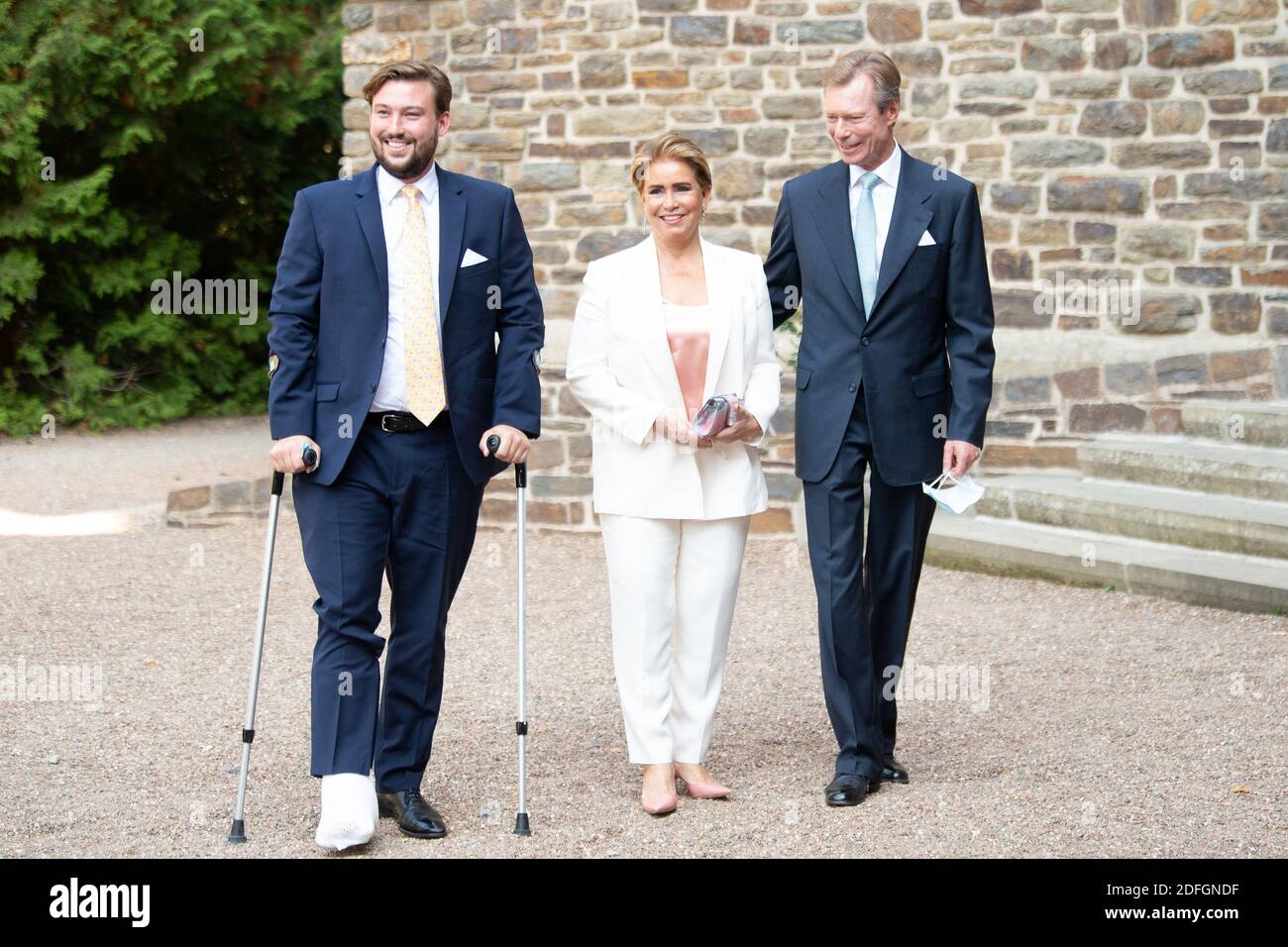 Prince Sebastien of Luxembourg, Grand Duke Henri of Luxembourg and ...