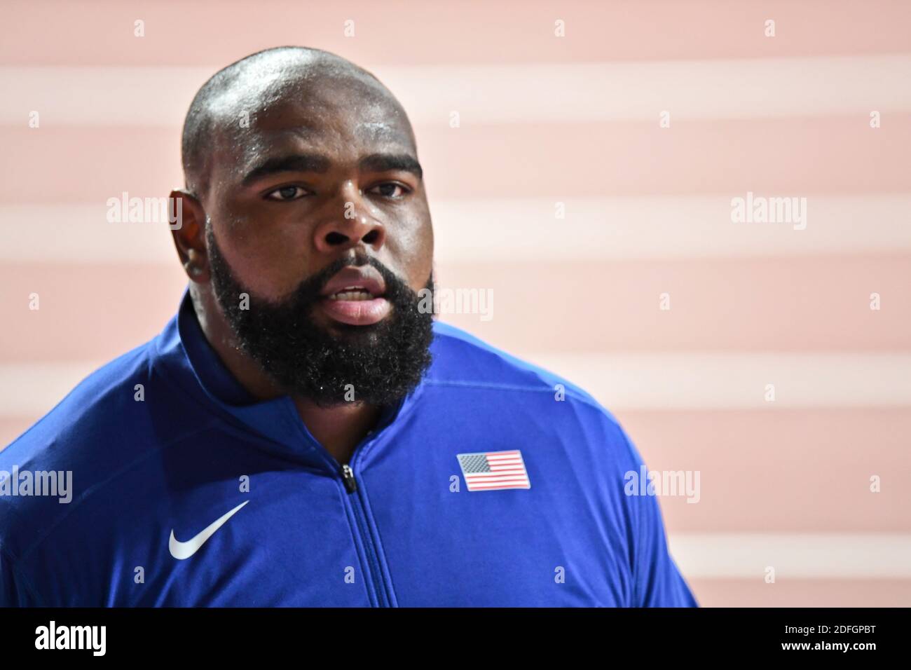 Darrell Hill (USA). Shot Put Men final. IAAF World Athletics ...