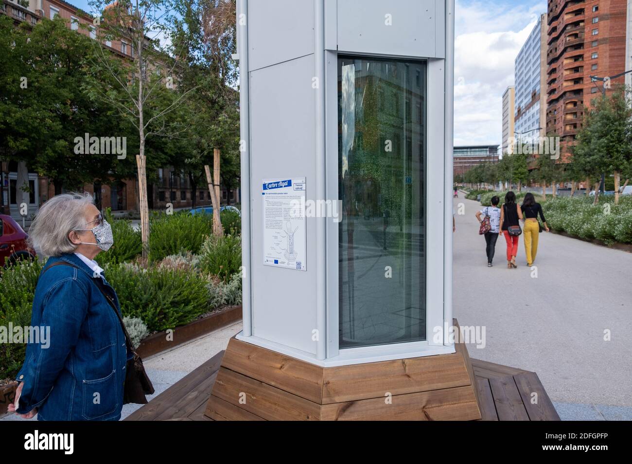 Algal, an Algae Tree device from the Kyanos company, has been installed ...