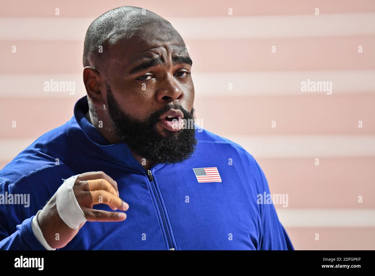 Darrell Hill (USA). Shot Put Men final. IAAF World Athletics ...