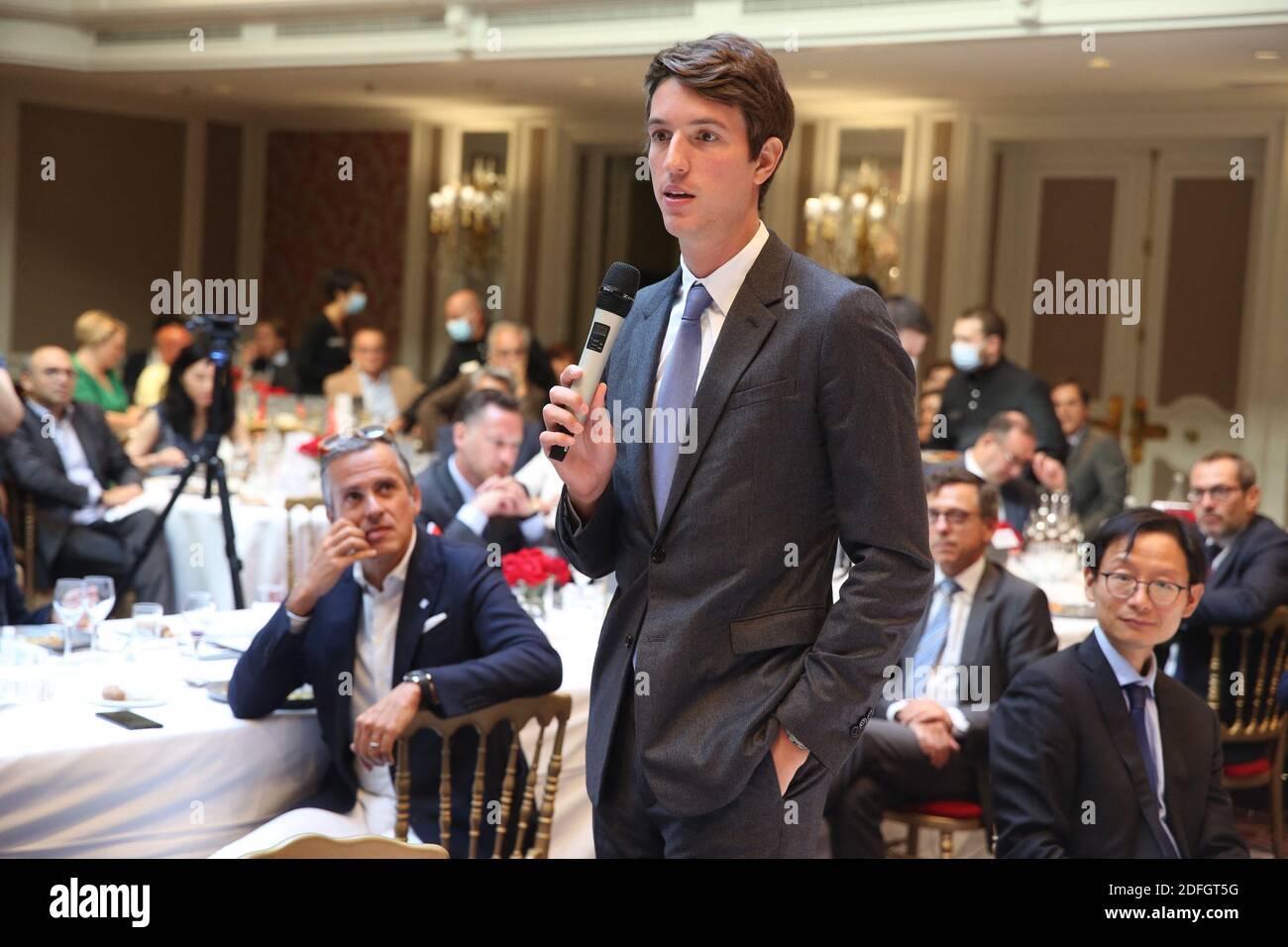 CEO of Rimowa Alexandre Arnault attends the Chinese Business Club Lunch ...