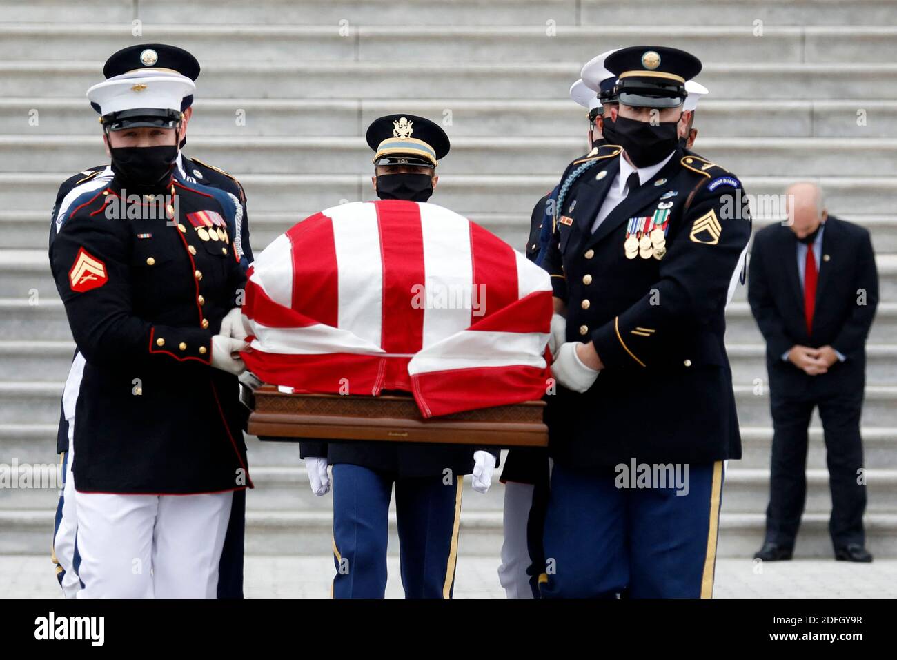 The casket of the late Supreme Court Associate Justice Ruth Bader ...