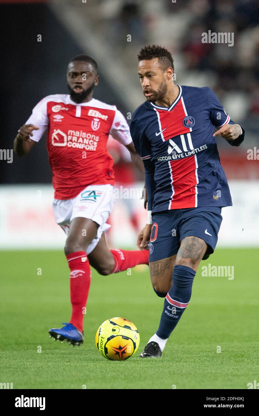 Neymar Jr of Paris Saint-Germain in action during the Ligue 1 match ...