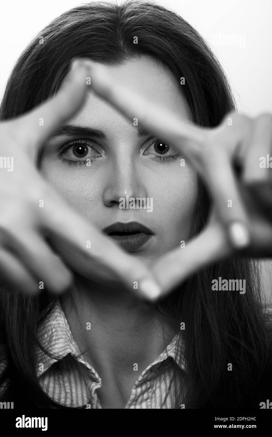 Looking through view Black and White Stock Photos & Images - Alamy