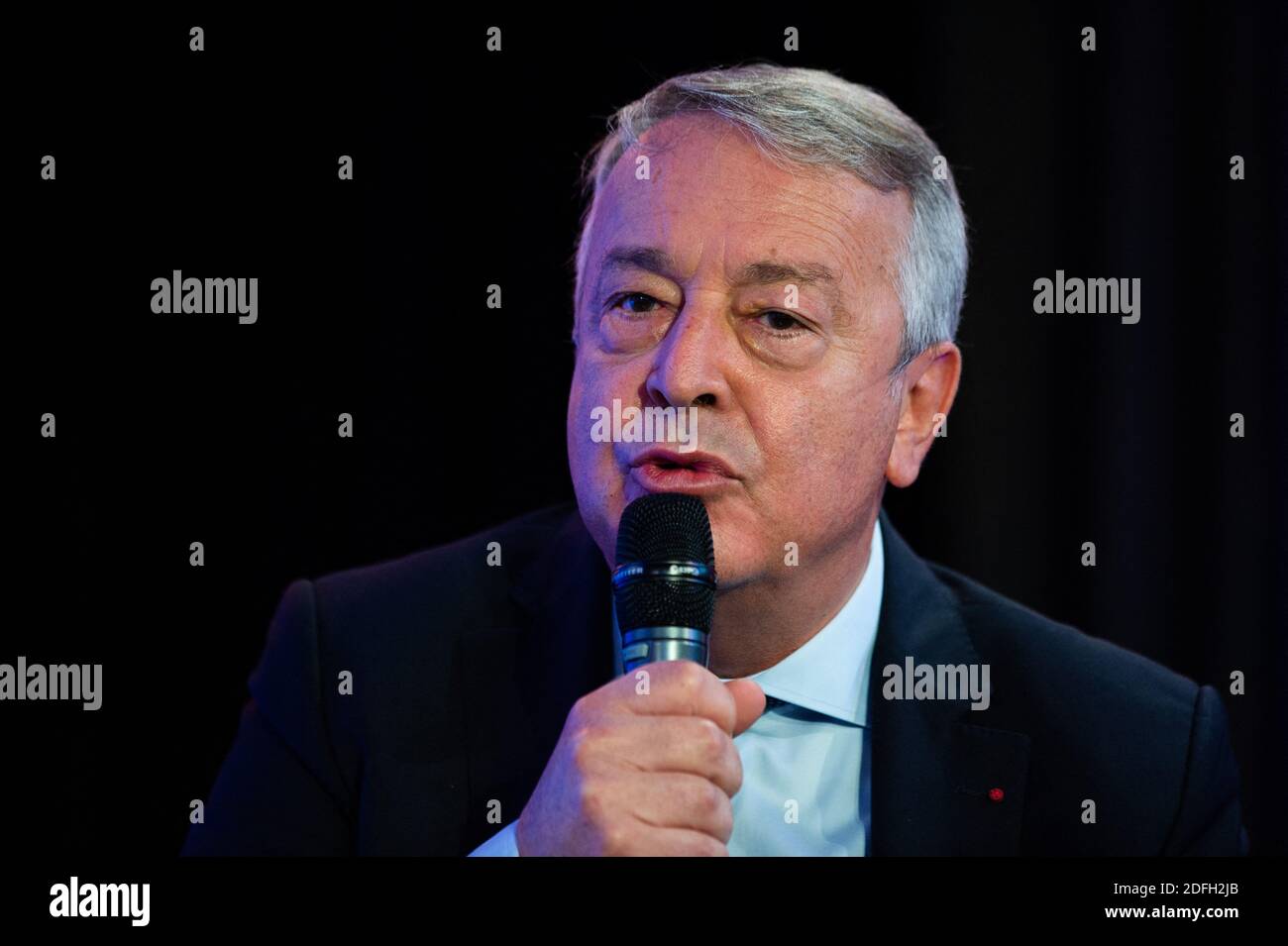 President of Veolia Environnement Antoine Frerot speaks during the ...