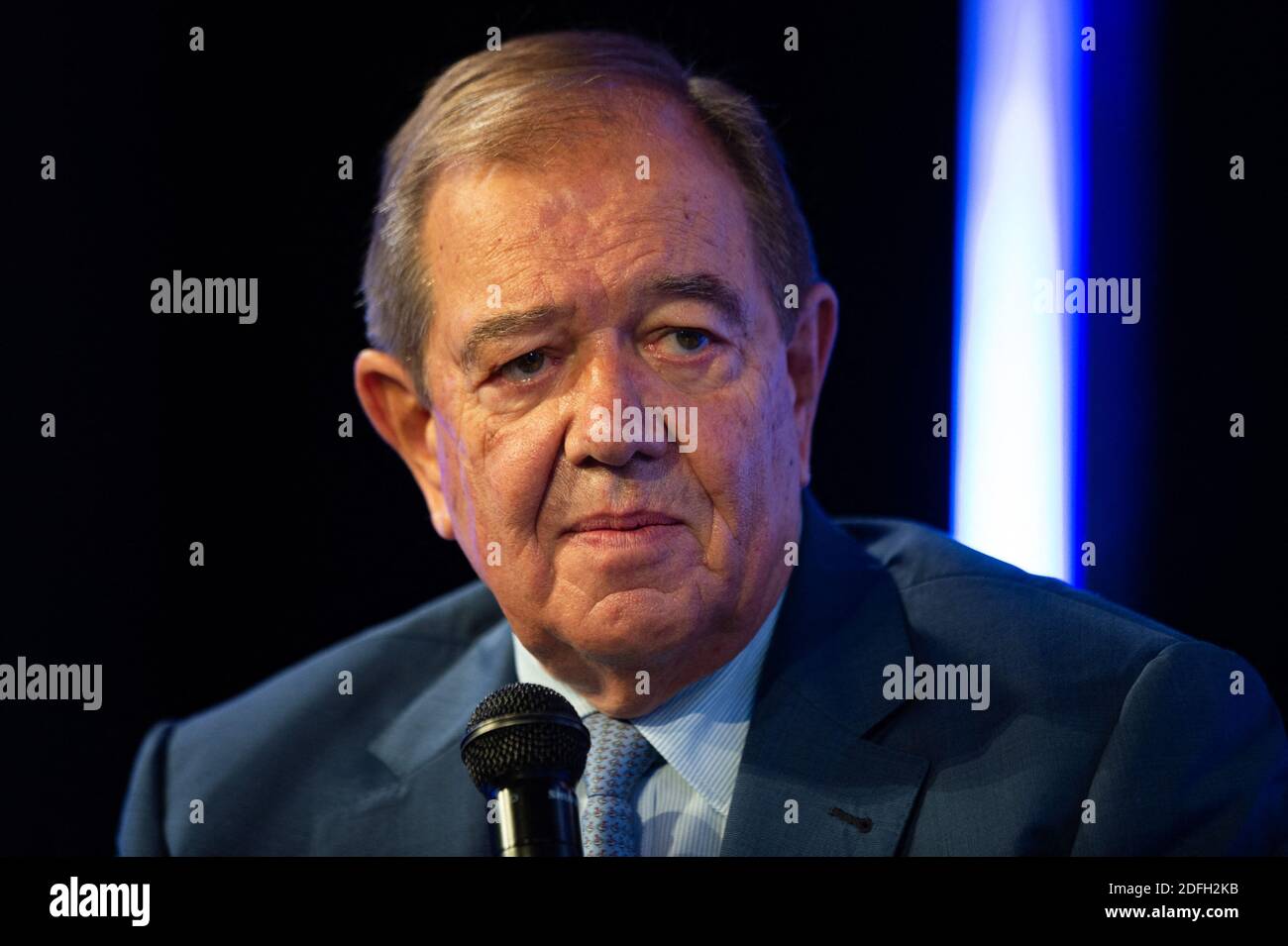 President of the metropole du grand Paris Patrick Ollier speaks during ...