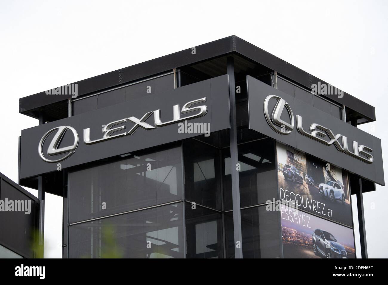 A shop sign of LEXUS, on September 27, 2020 in Marne la Vallee, France ...