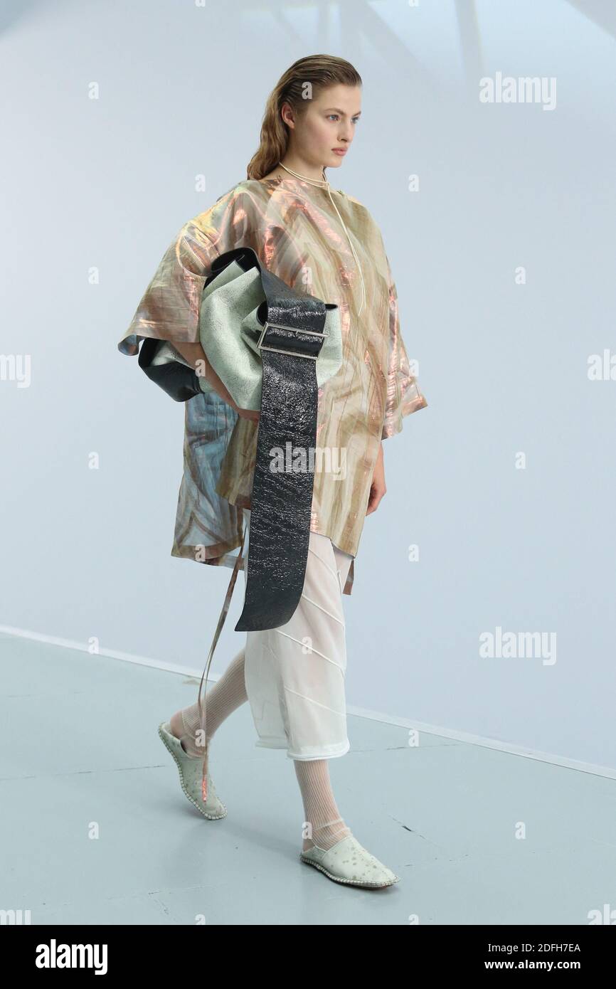 A Model walks the runway during the Acne Studios Show during Paris ...
