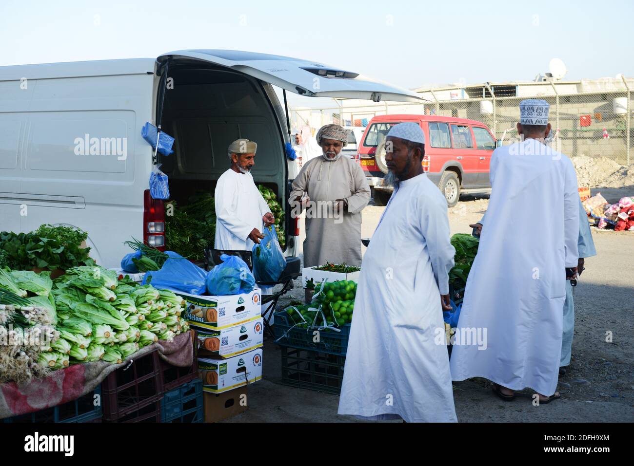The vibrant market in Barka, Oman Stock Photo - Alamy
