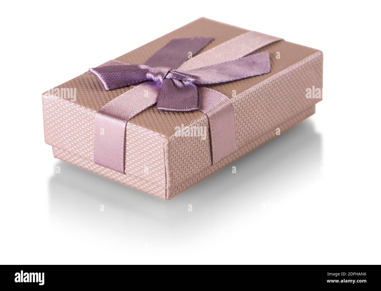 The little closed empty gift box, isolated on white background Stock ...