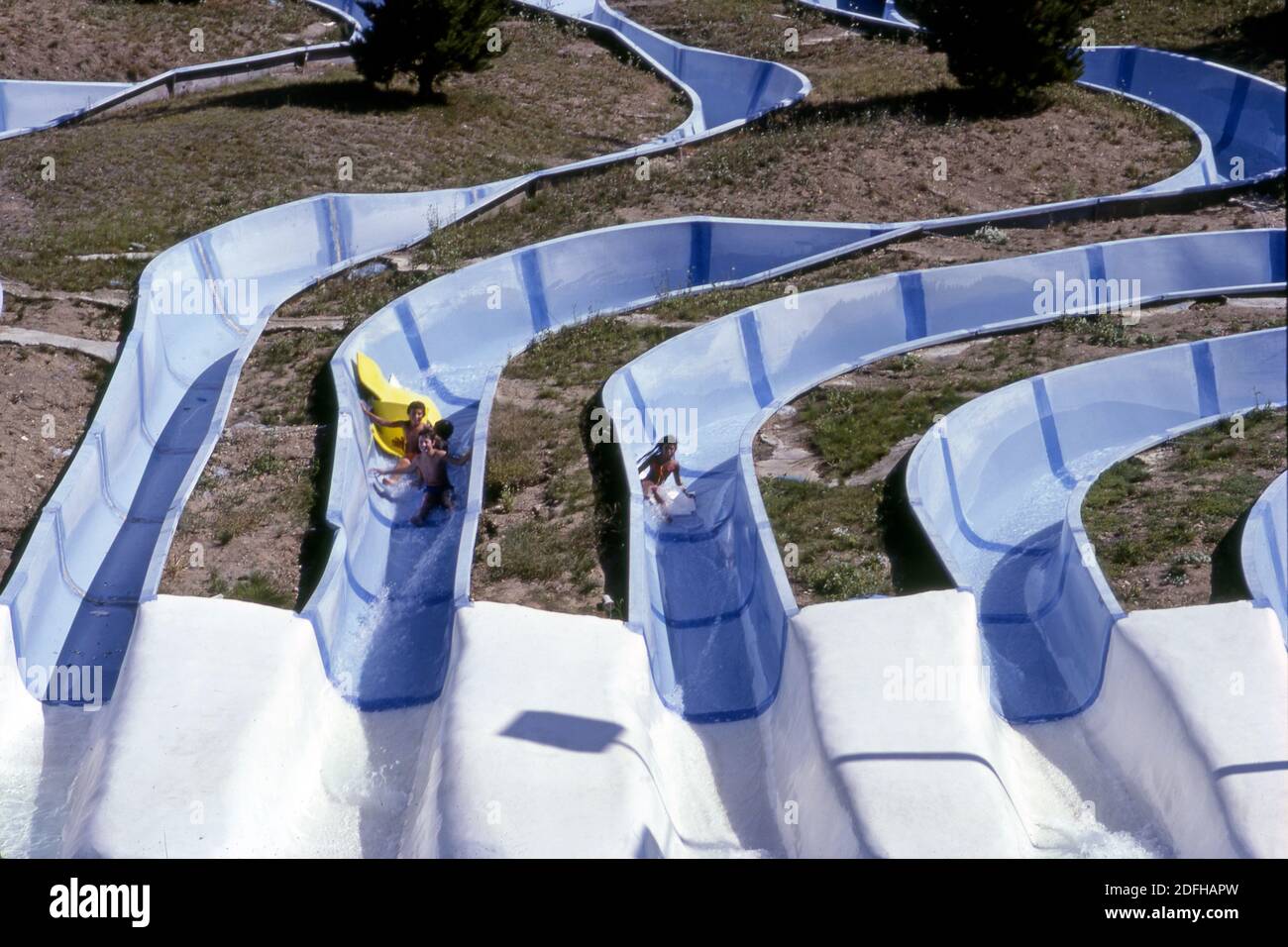 1970s water slide hi-res stock photography and images - Alamy