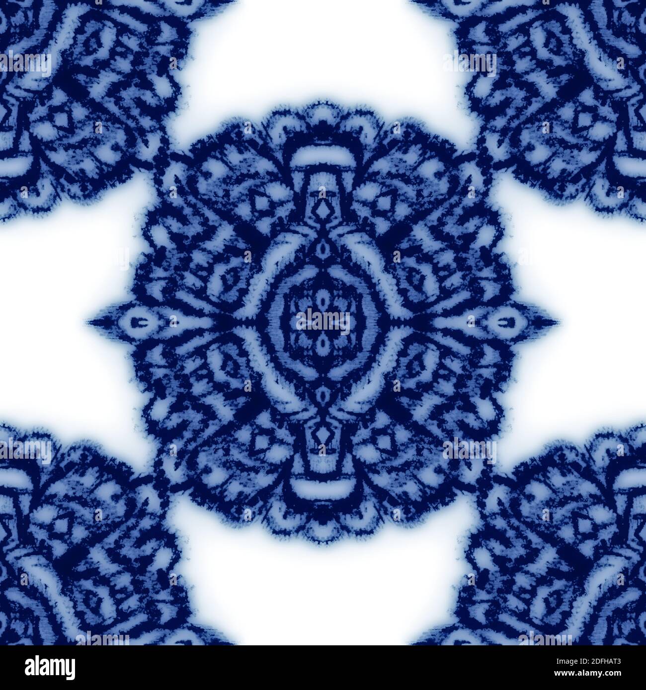 Seamless classic blue and white ceramic design Stock Photo - Alamy