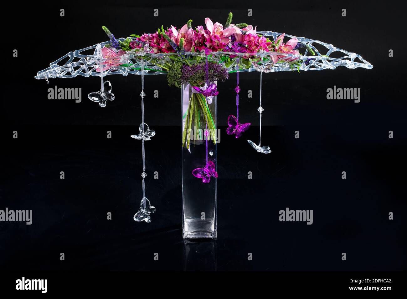Composition of flowers on isolated background Stock Photo - Alamy