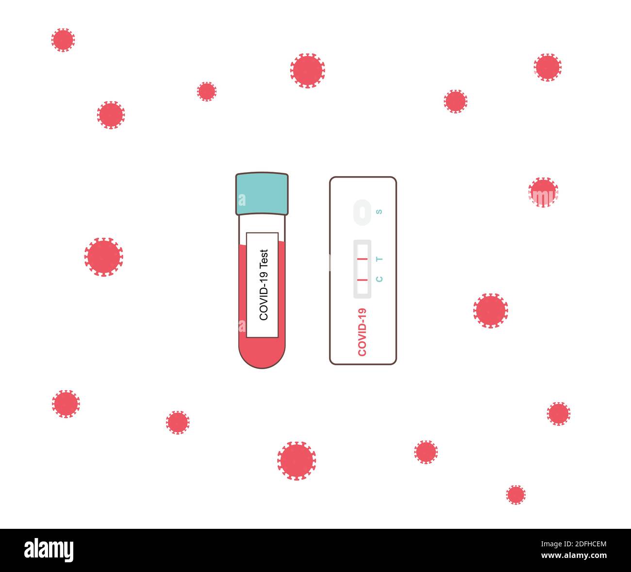 Pharmacy corona rapid test Stock Vector Images - Alamy
