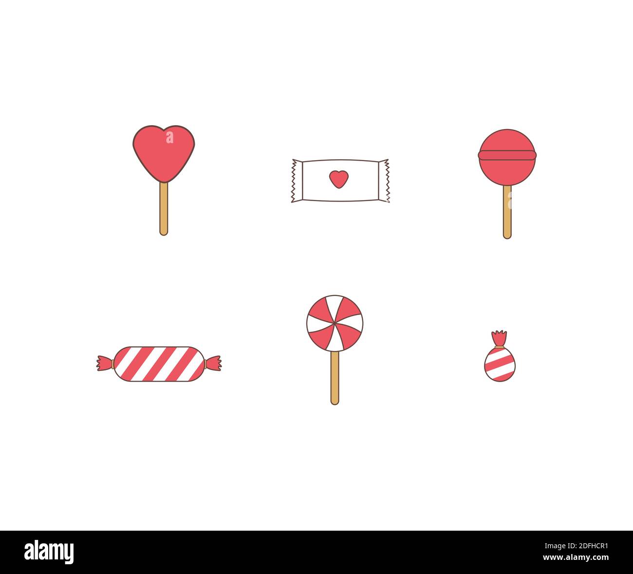 collection of candy icon designs Stock Vector Image & Art - Alamy