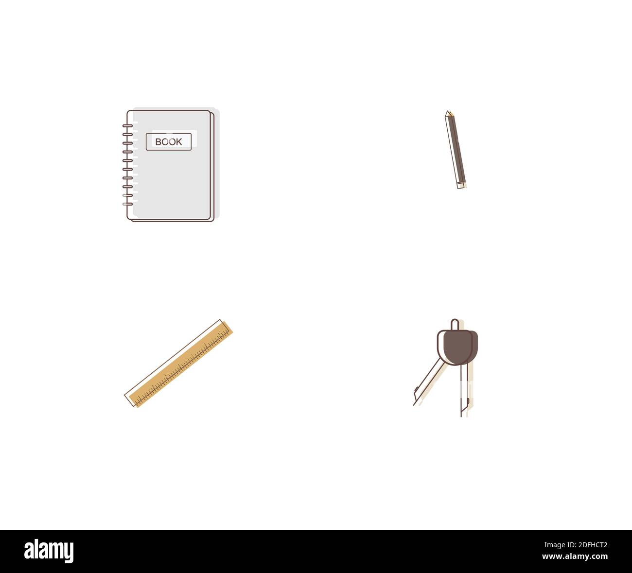 Marker pen school icon Stock Vector Images - Alamy