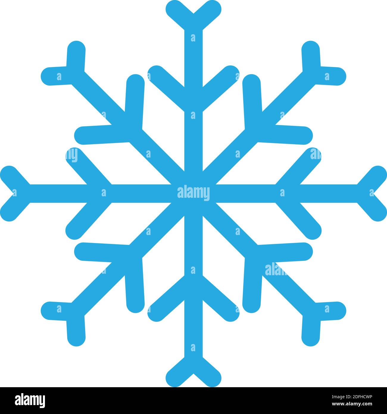 Snowflake icon design template vector isolated illustration Stock ...