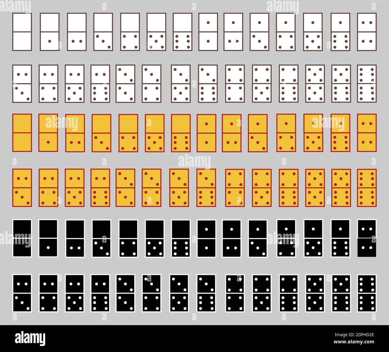 domino card design collection Stock Vector Image & Art - Alamy