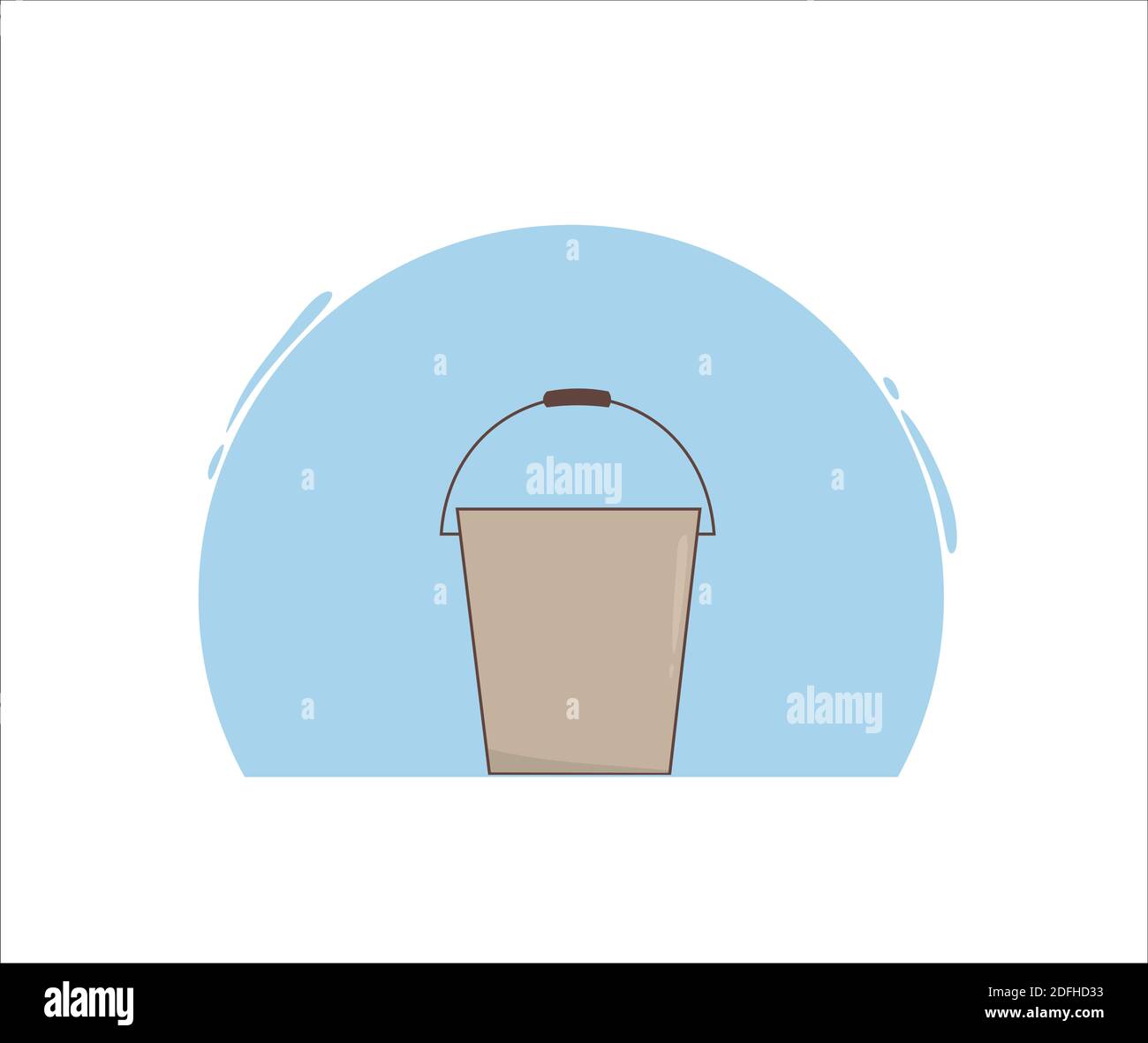 bucket icon design Stock Vector Image & Art - Alamy