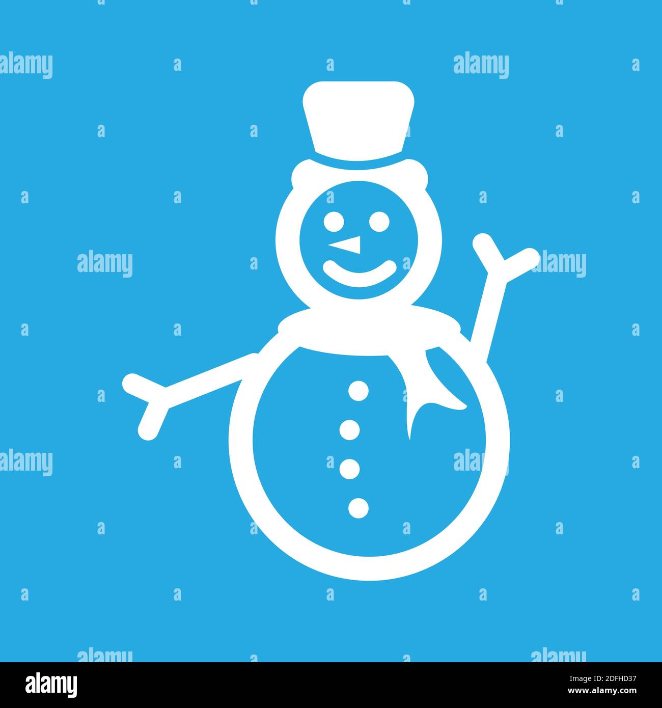Snowman icon design template vector isolated illustration Stock Vector ...