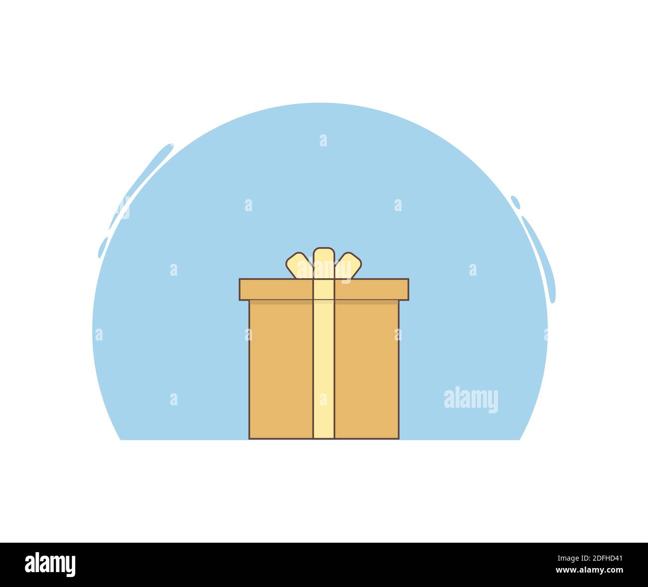 Gift card ribbon line Stock Vector Images - Alamy