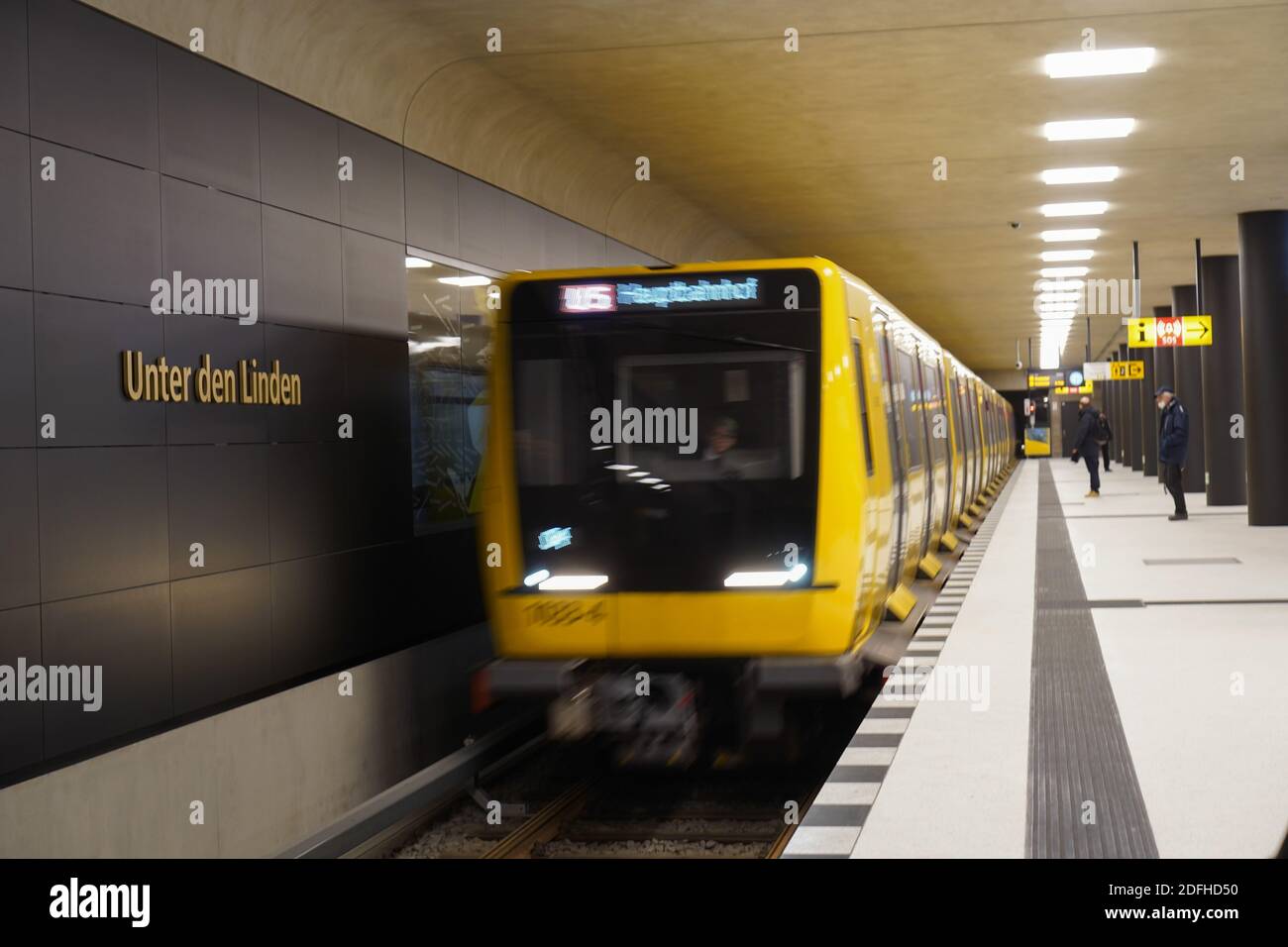 Berlin, Germany. 04th Dec, 2020. A subway of line U5 can be seen in the ...