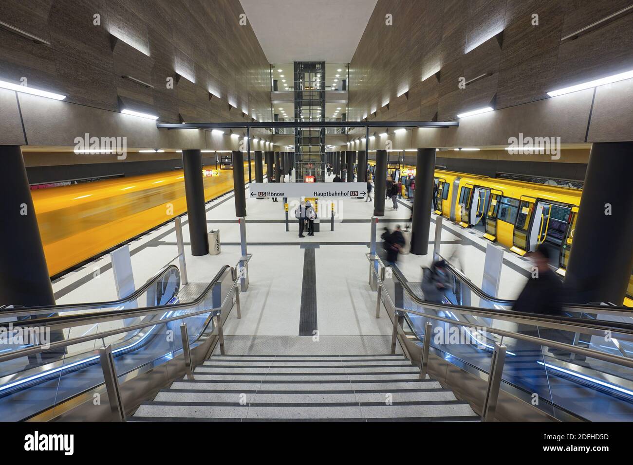 Berlin, Germany. 04th Dec, 2020. Subway line U5 can be seen at the new ...