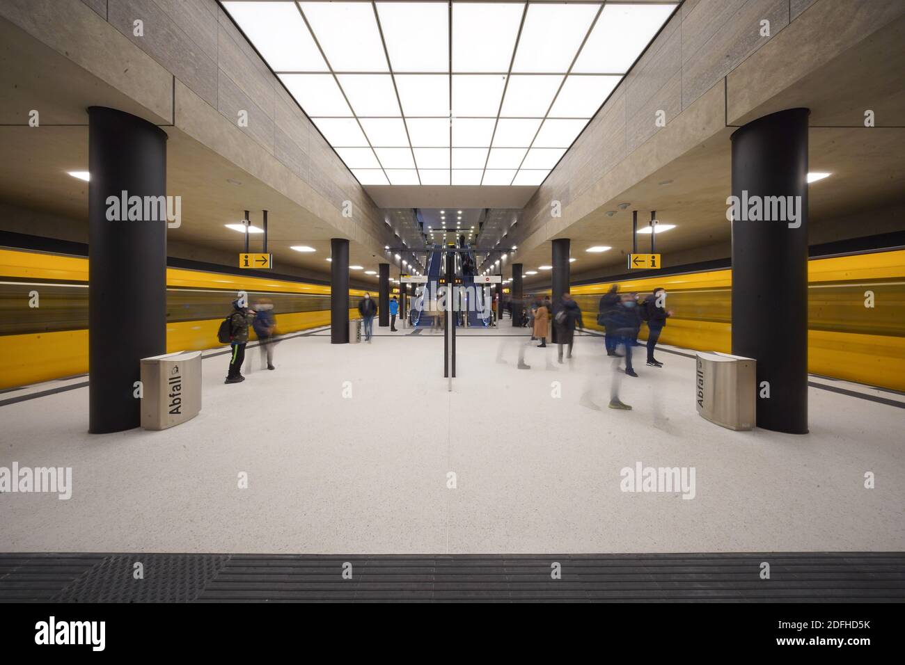 Berlin, Germany. 04th Dec, 2020. Subway line U5 can be seen at the new ...