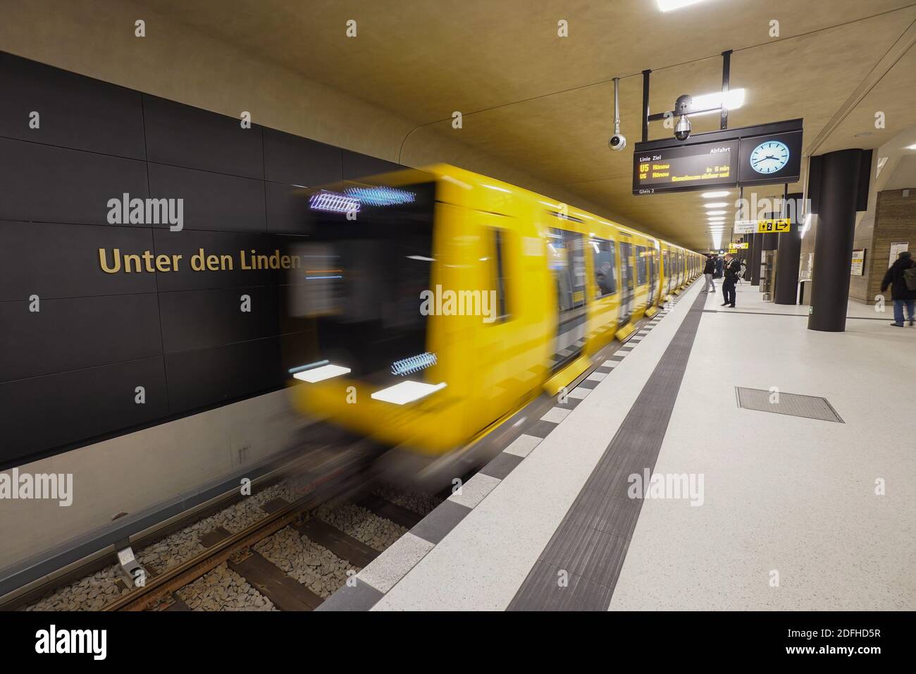 Berlin, Germany. 04th Dec, 2020. A subway of line U5 can be seen in the ...