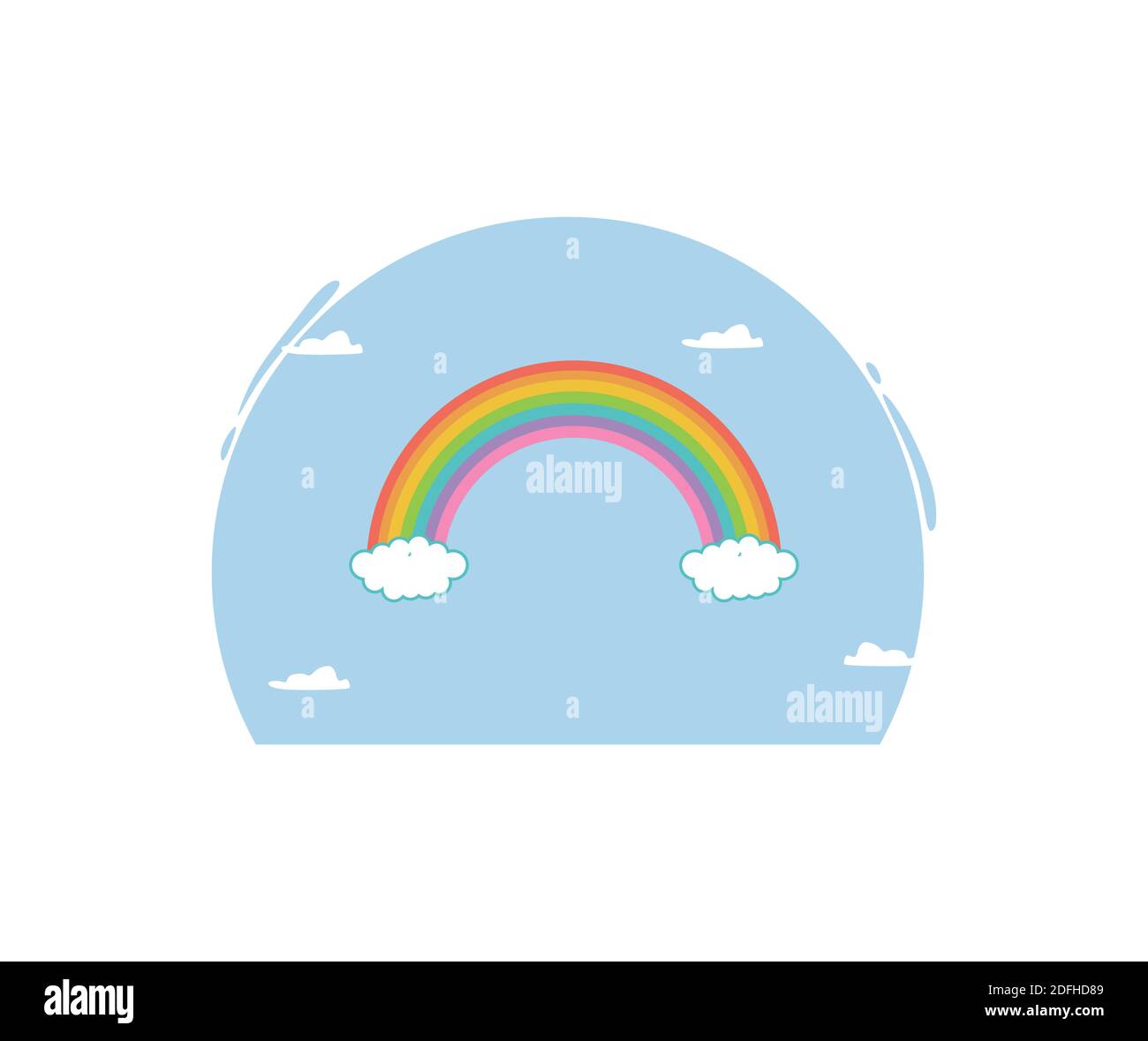 Rainbow Icon Design Stock Vector Image Art Alamy