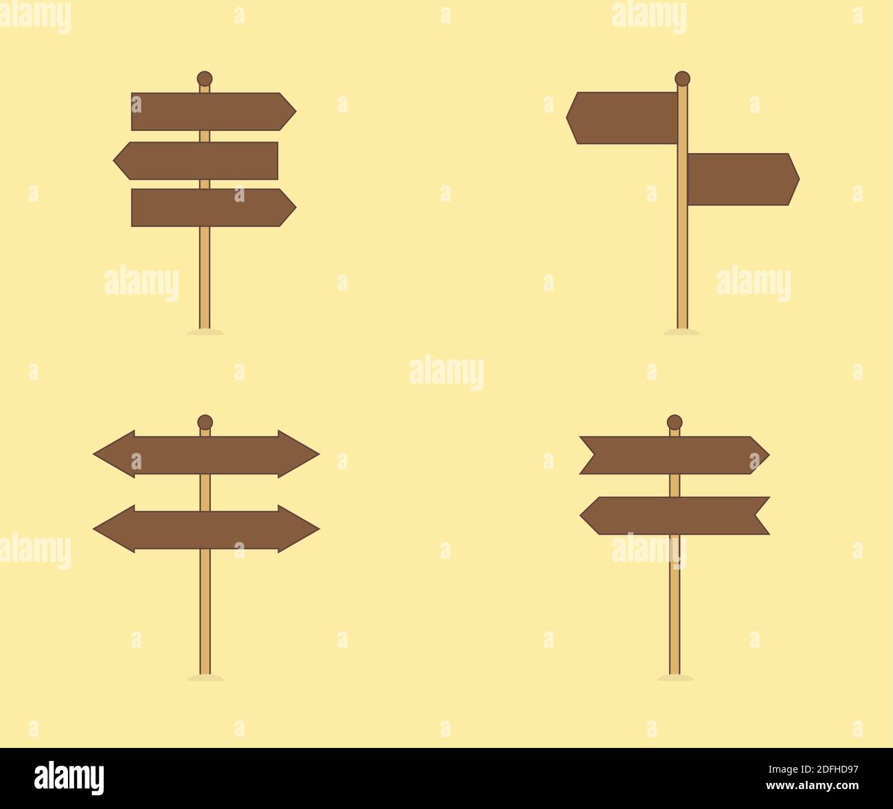 design directions icon set Stock Vector Image & Art - Alamy