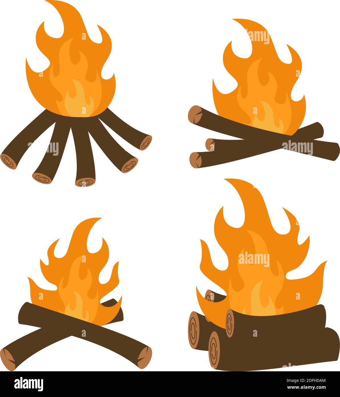 Bonfire icon design template vector isolated illustration Stock Vector ...