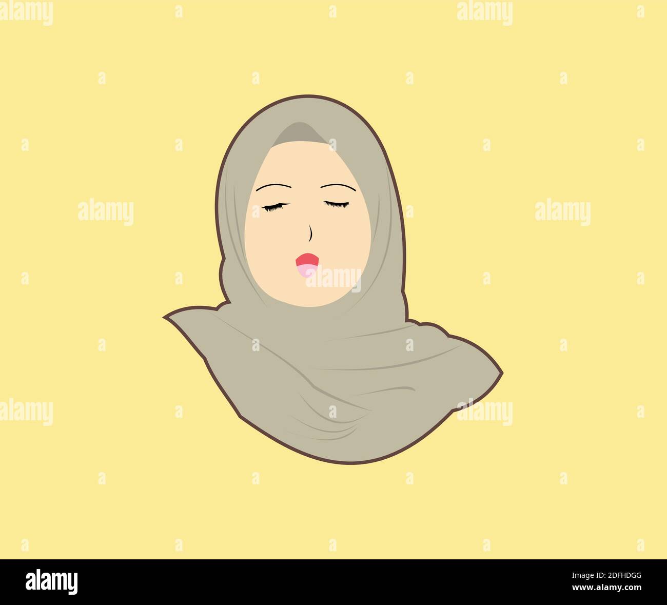 hijab woman illustration design Stock Vector Image & Art - Alamy