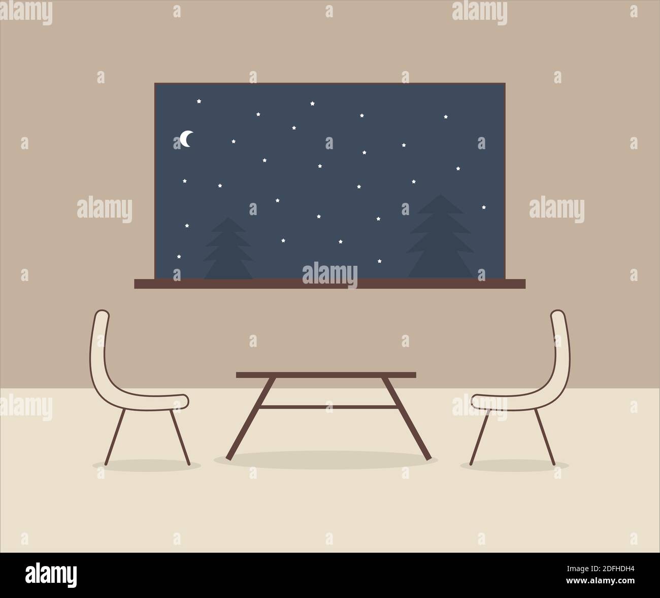 Dining room display Stock Vector Images - Alamy
