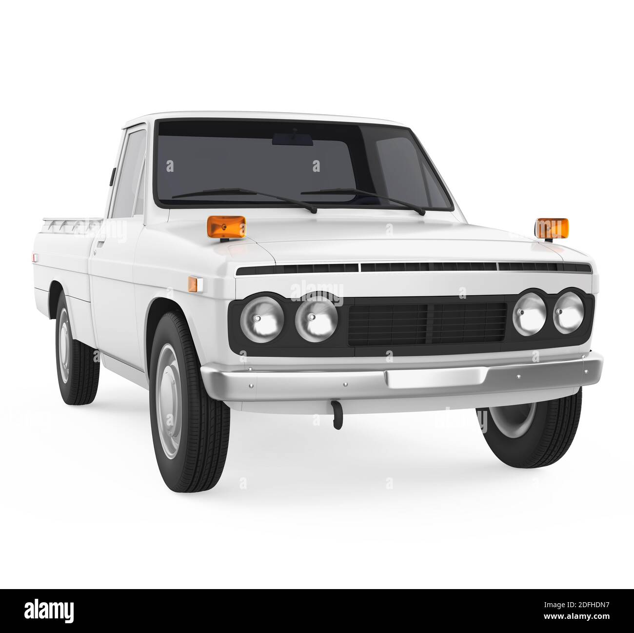 Vintage Pickup Truck Isolated Stock Photo - Alamy