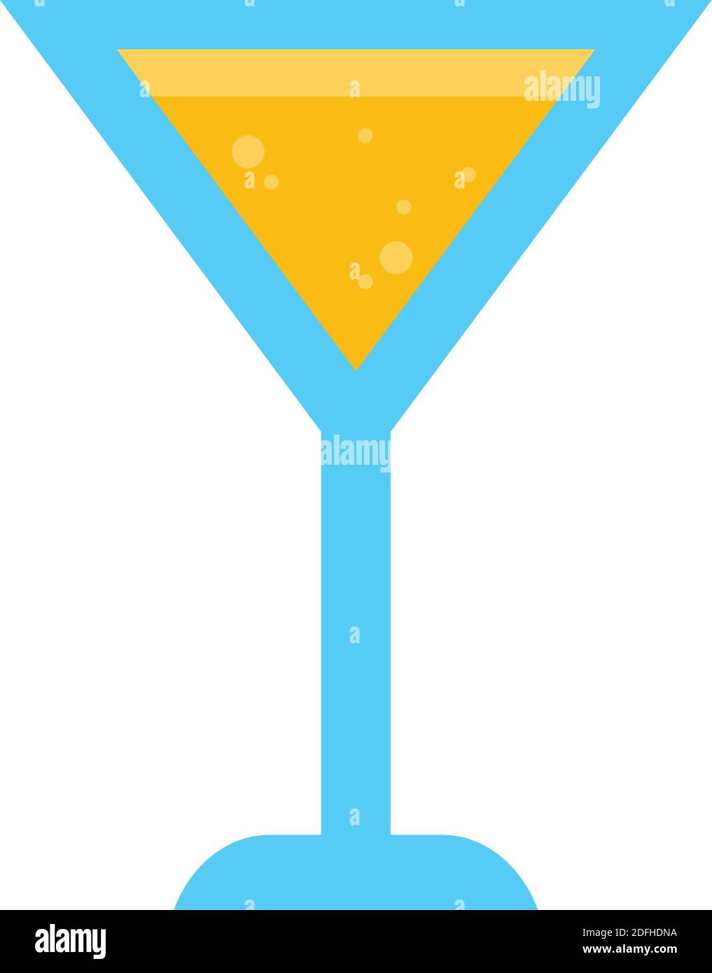 Champagne cup design, Alcohol drink bar beverage liquid theme Vector ...