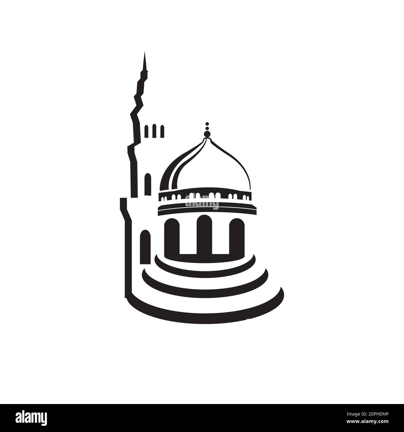 Mosque logo design hi-res stock photography and images - Alamy