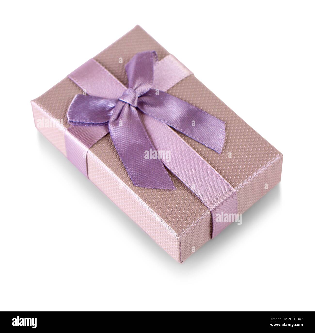 The little closed empty gift box, isolated on white background Stock ...