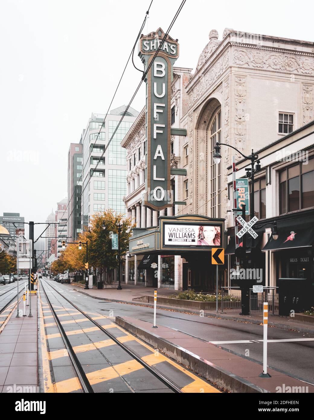 Sheas Buffalo Theater sign in downtown Buffalo, New York Stock Photo ...