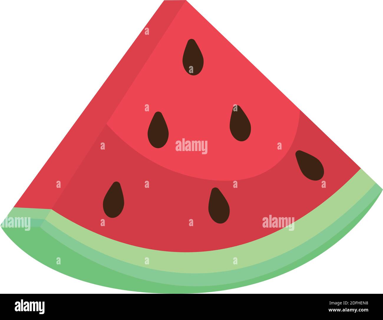 watermelon fruit design of healthy organic food theme Vector ...