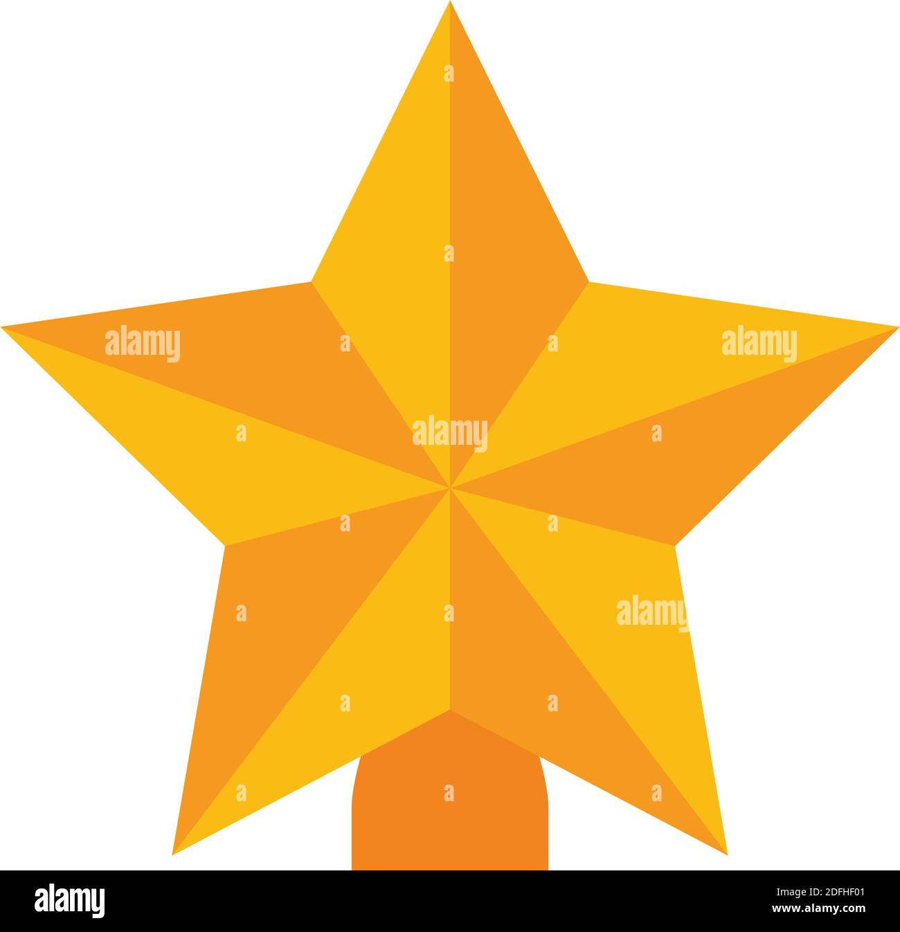 merry christmas star design, winter season and decoration theme Vector ...