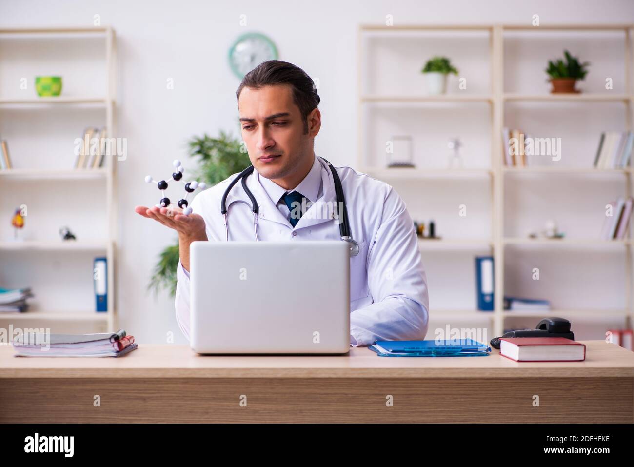 Male student doctor in education concept Stock Photo - Alamy