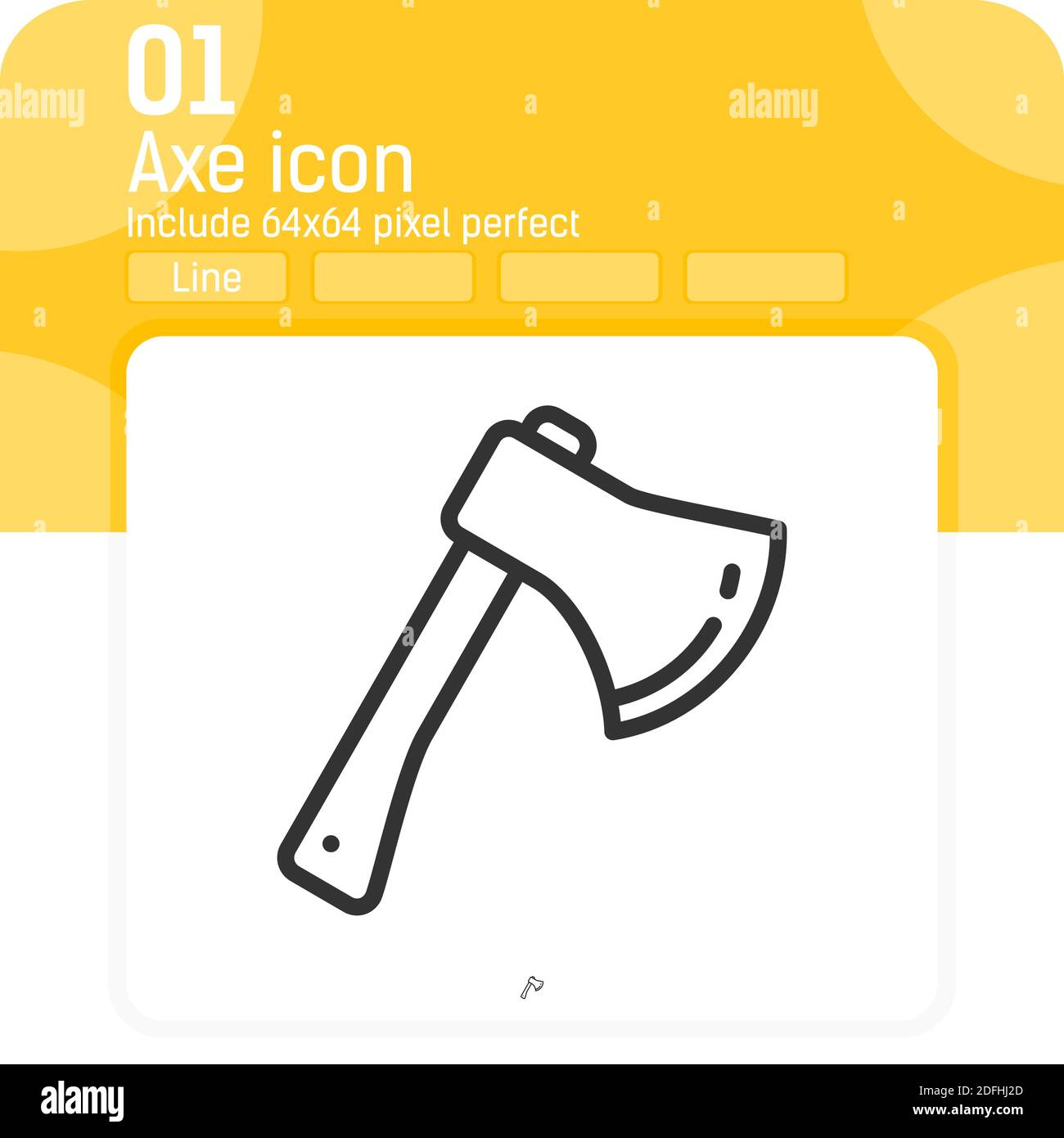 Emergency axe isolated on Stock Vector Images - Alamy