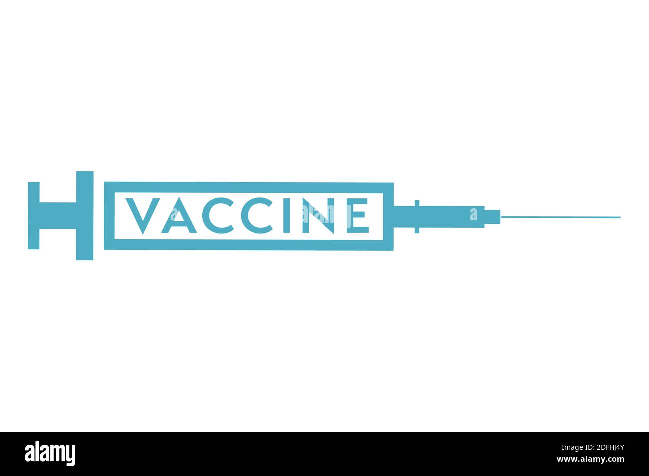 Vaccine injection flat concept hi-res stock photography and images - Alamy
