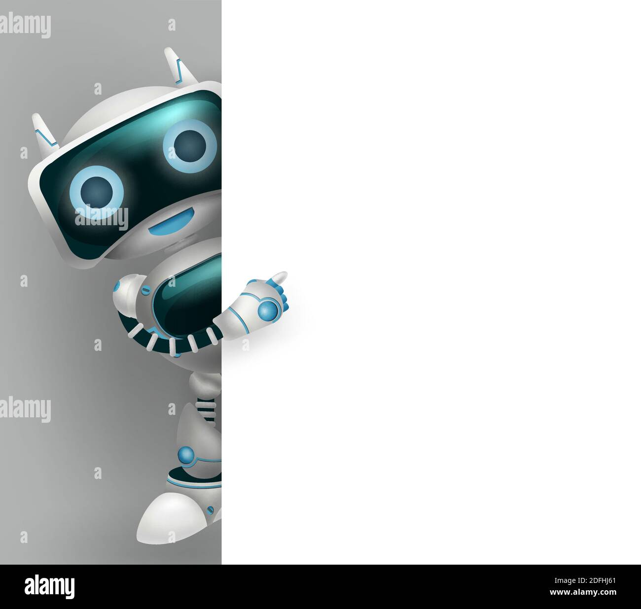 Robot vector 3d character background design. Robotic character showing ...
