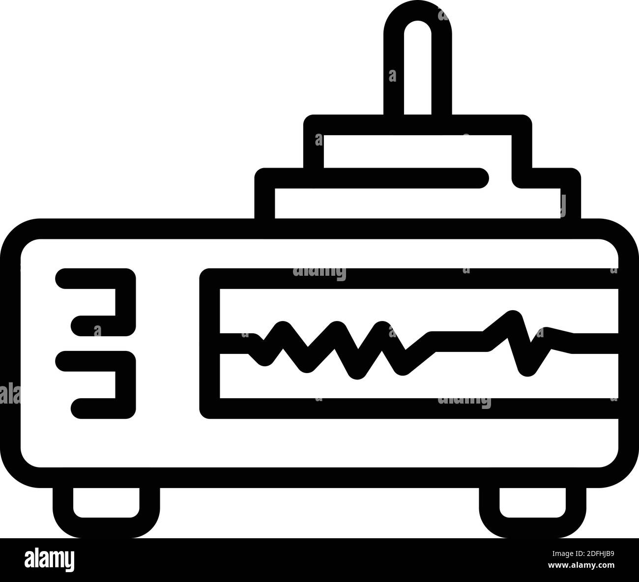 Network router icon. Outline network router vector icon for web design ...