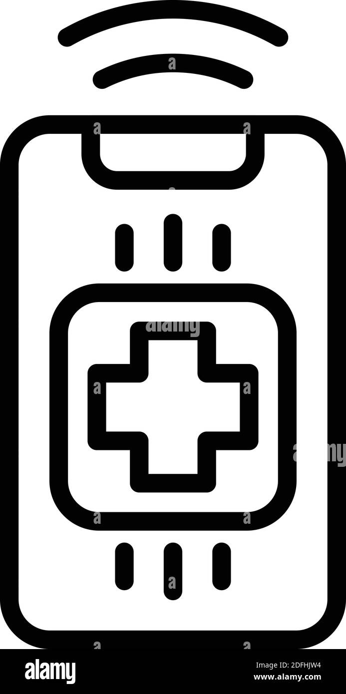 Pharmacy card icon. Outline pharmacy card vector icon for web design ...