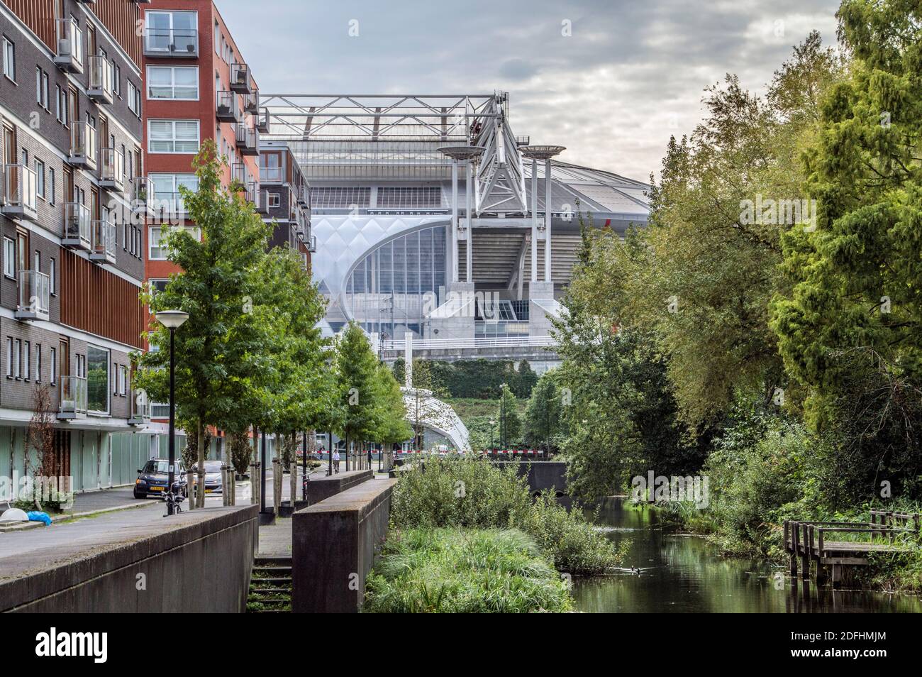 Johan Cruyff Arena In The Distance At Amsterdam The Netherlands 2018 ...