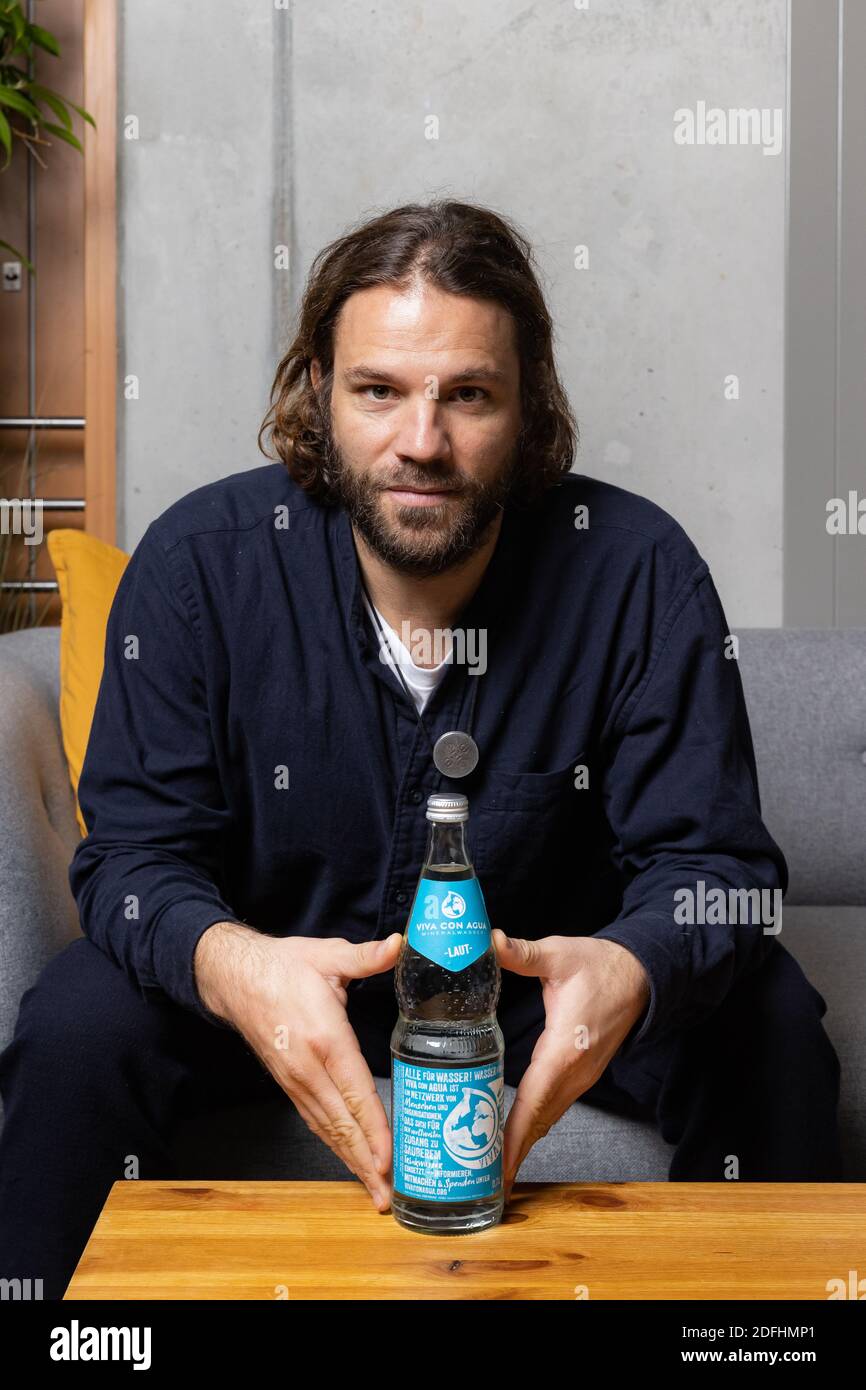 Benjamin Adrion Founder Drinking Water High Resolution Stock ...