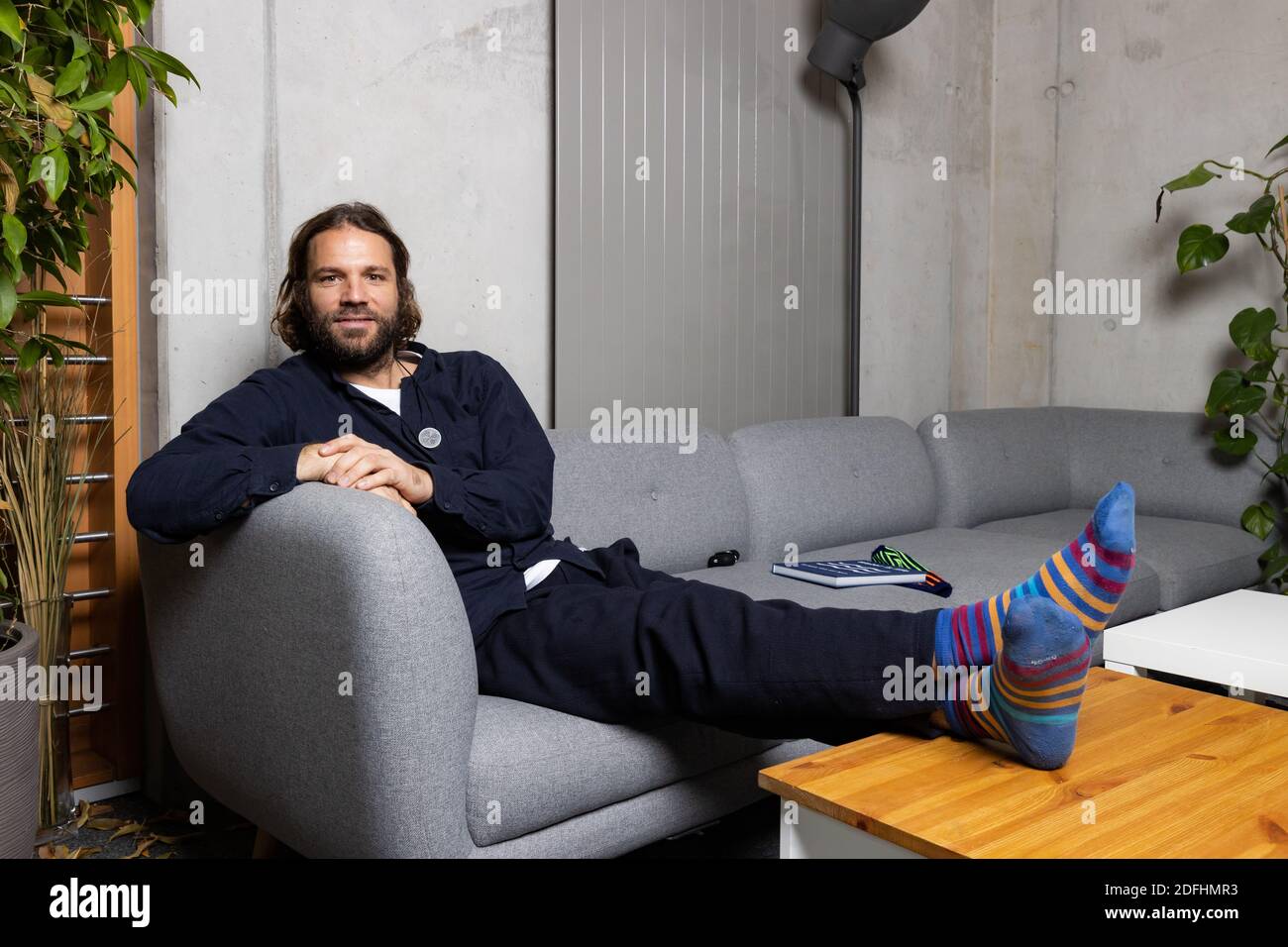 Benjamin Adrion Founder Drinking Water High Resolution Stock ...